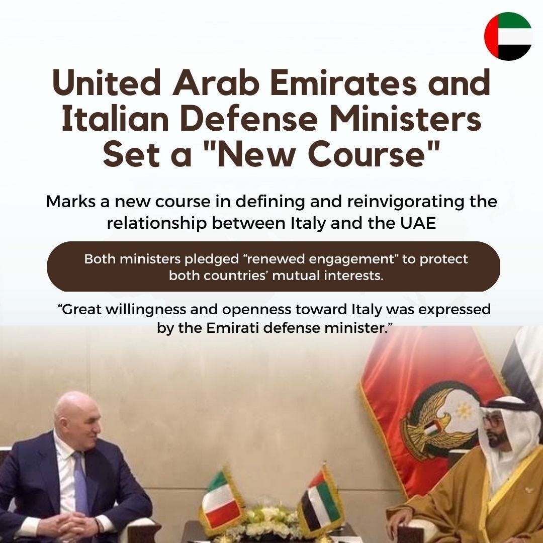 Defense Ministers Chart a New Course in UAE-Italy Relations ...