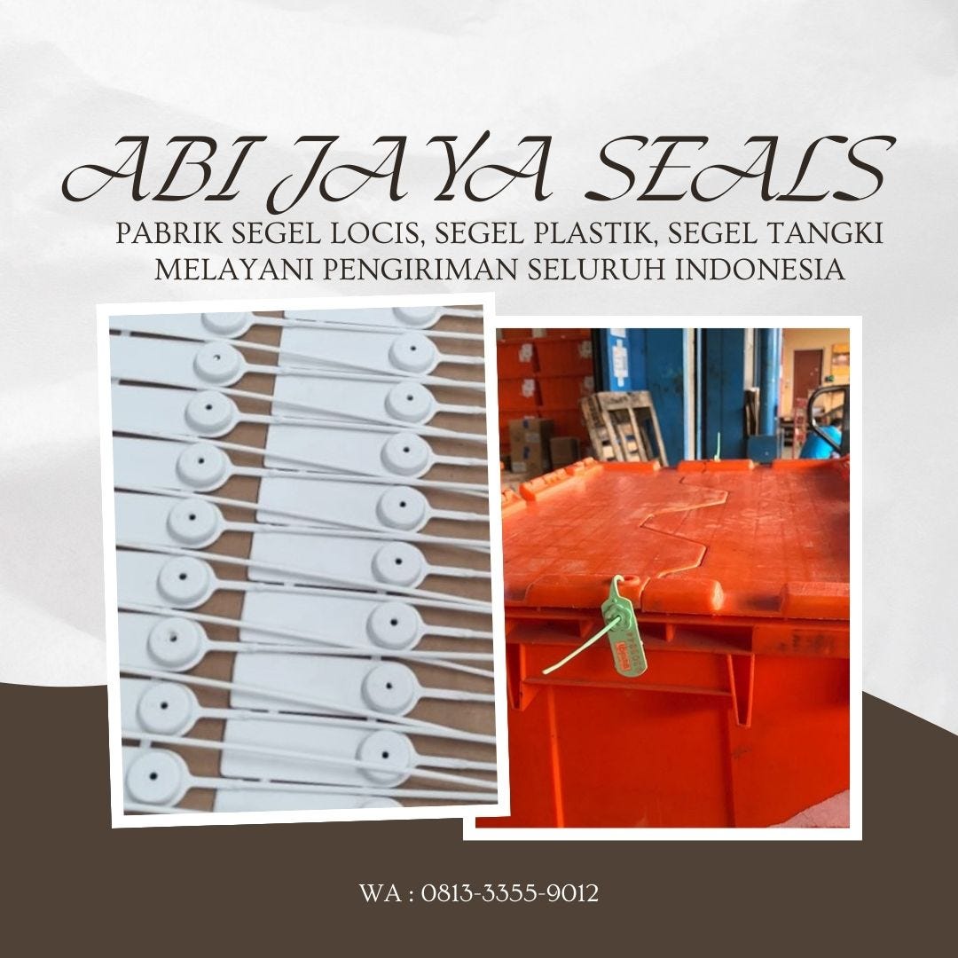 WA : 0813–3355–9012 Pabrik Jual Toko Segel Plastik Locis Tangki Nias ...