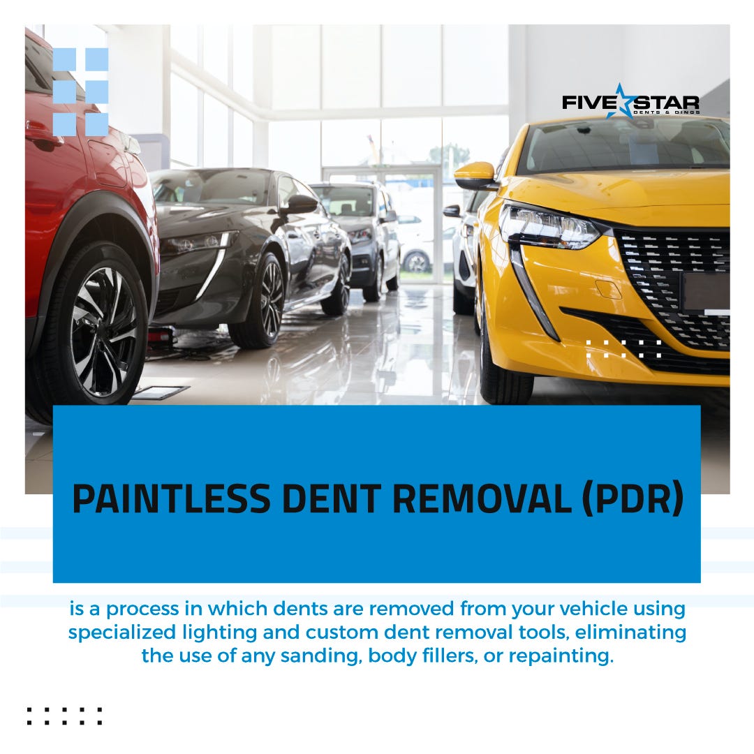 Paintless Dent Removal (PDR) - Five Star Dent Removal - Medium