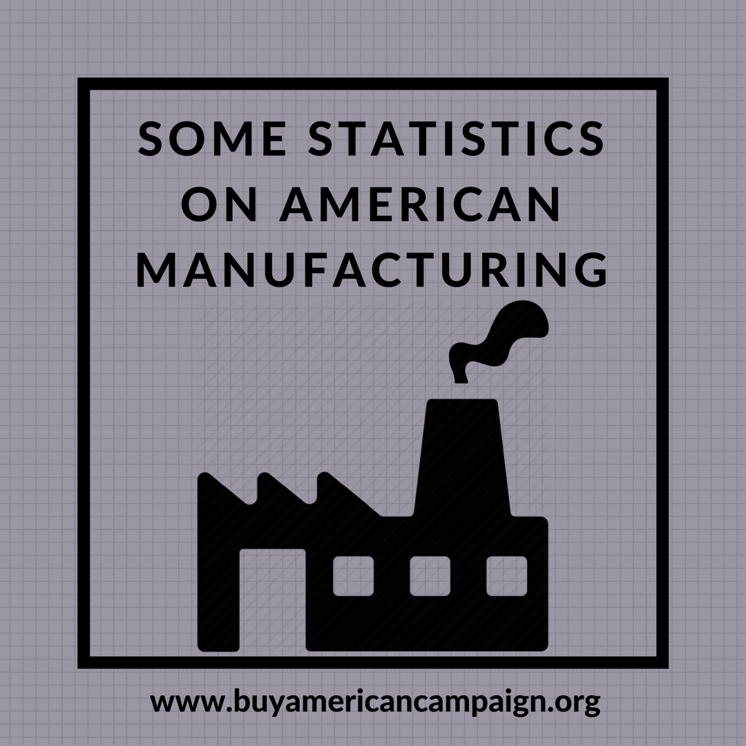 American Manufacturing Statistics | by Buy American Campaign | Medium