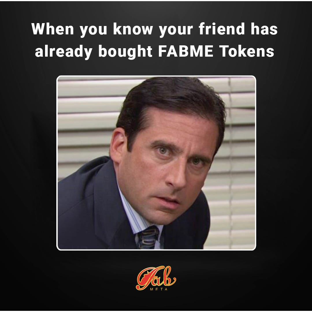 When You Know Your Friend has Already Bought FABME Tokens - FabmeTokens ...