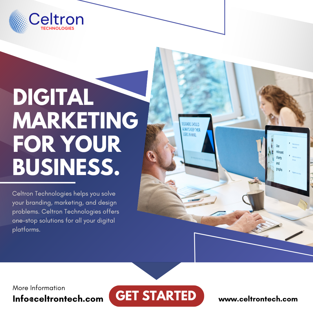 Celtron Technologies helps you solve your branding, marketing, and design problems. Celtron ...
