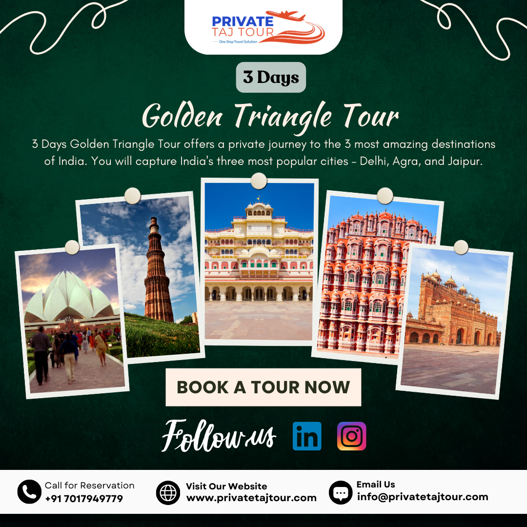 3 Days Golden Triangle Tour - Private Taj Tour - Medium