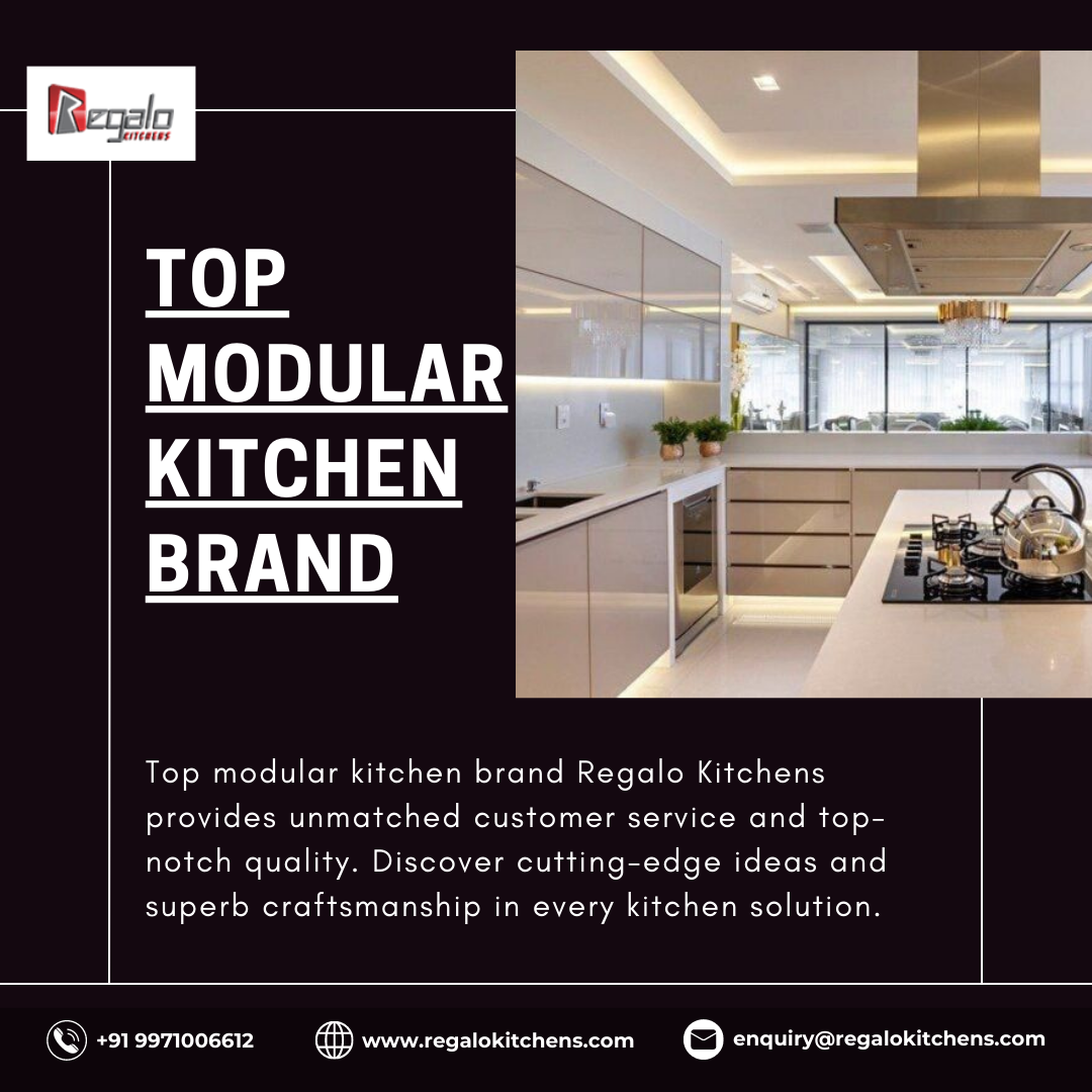 Top Modular Kitchen Brand - Regalo Kitchens - Medium