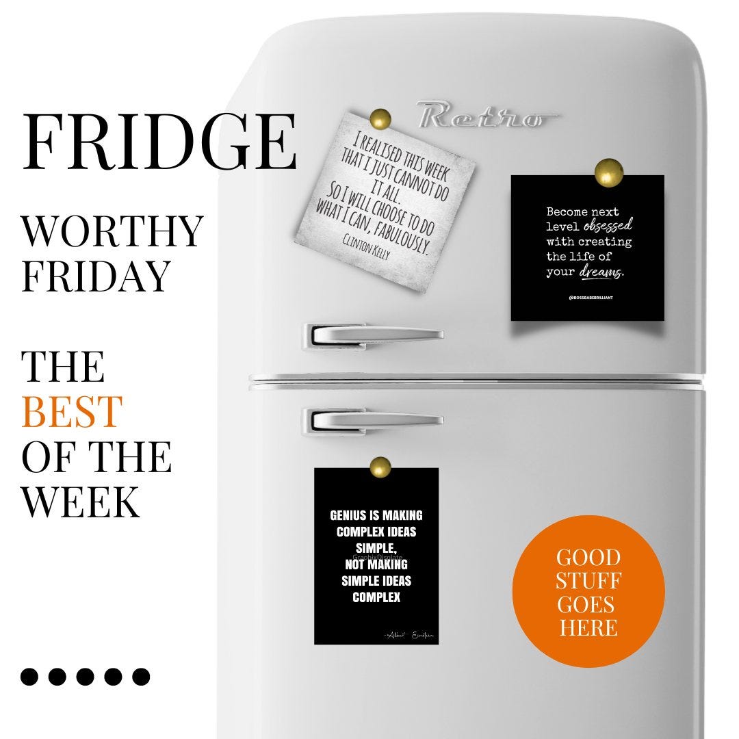Fridge-worthy, Centered & Inspired | by Samantha Hoey Nelson | Medium