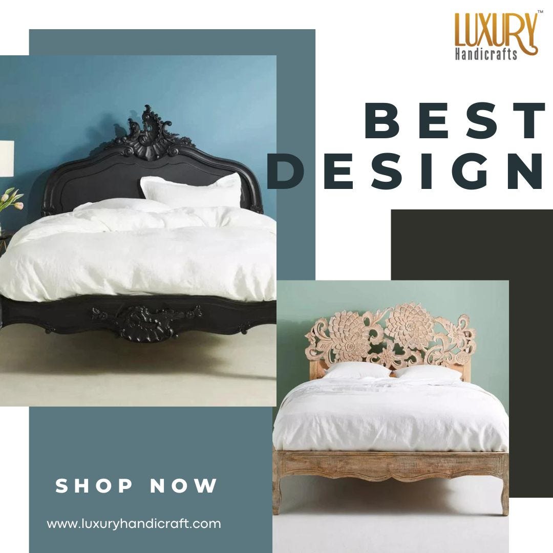 Hand Carved Wooden Beds and Headboards Crafted for Your Comfort ...