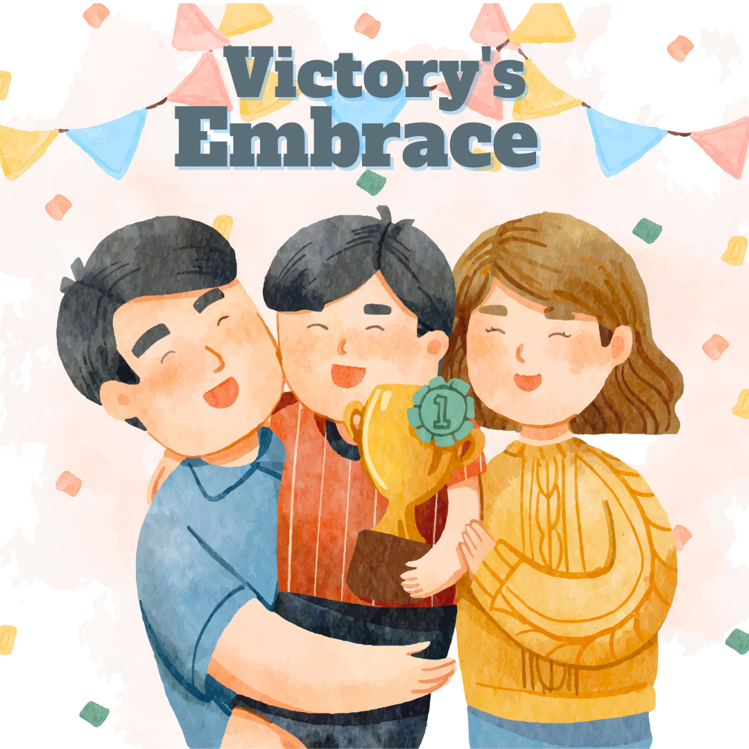 Victory’s Embrace. In a bustling sports arena, amidst the… | by ...