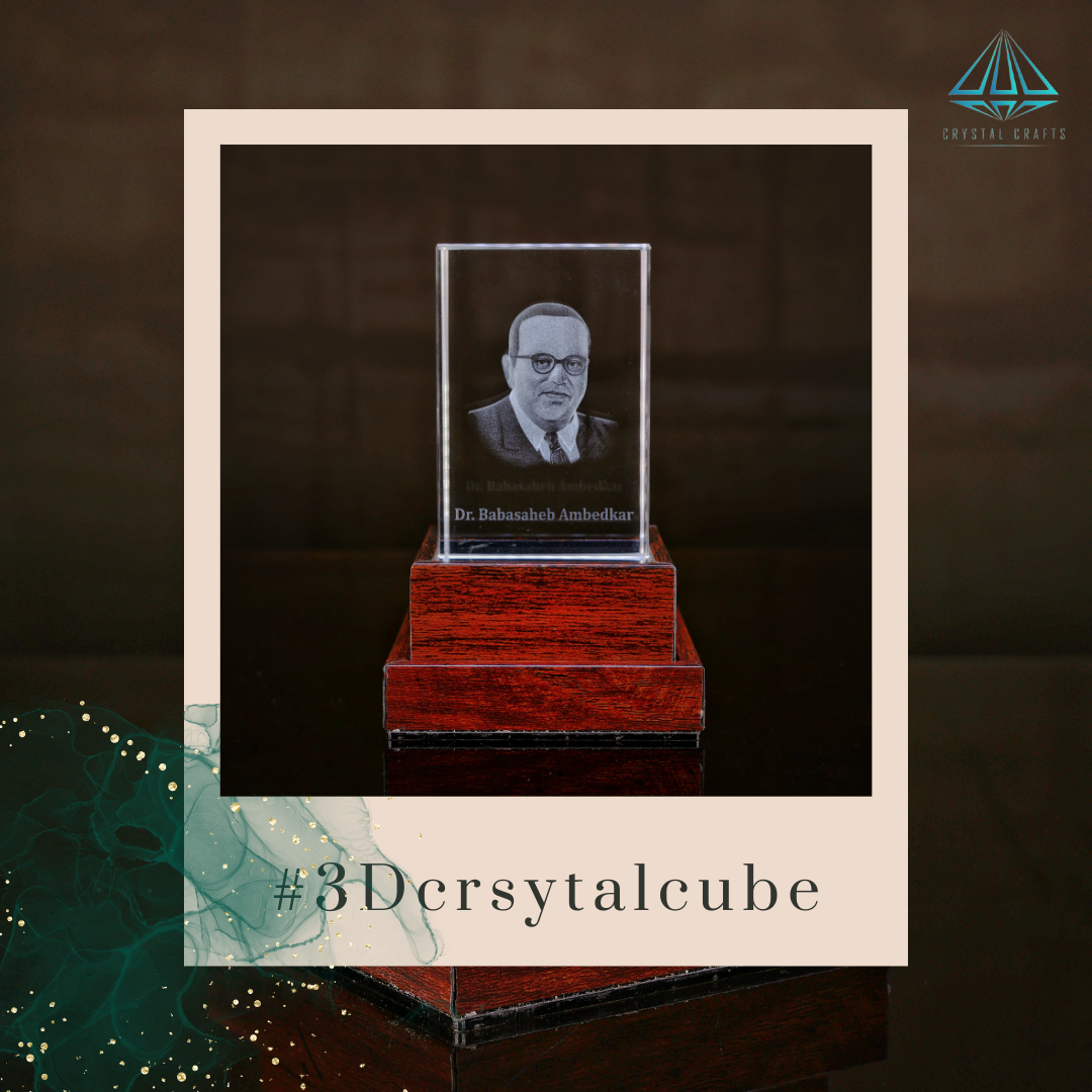 Enlightened Reverence: Personalized 3D Crystal Cubes Honoring Baba ...