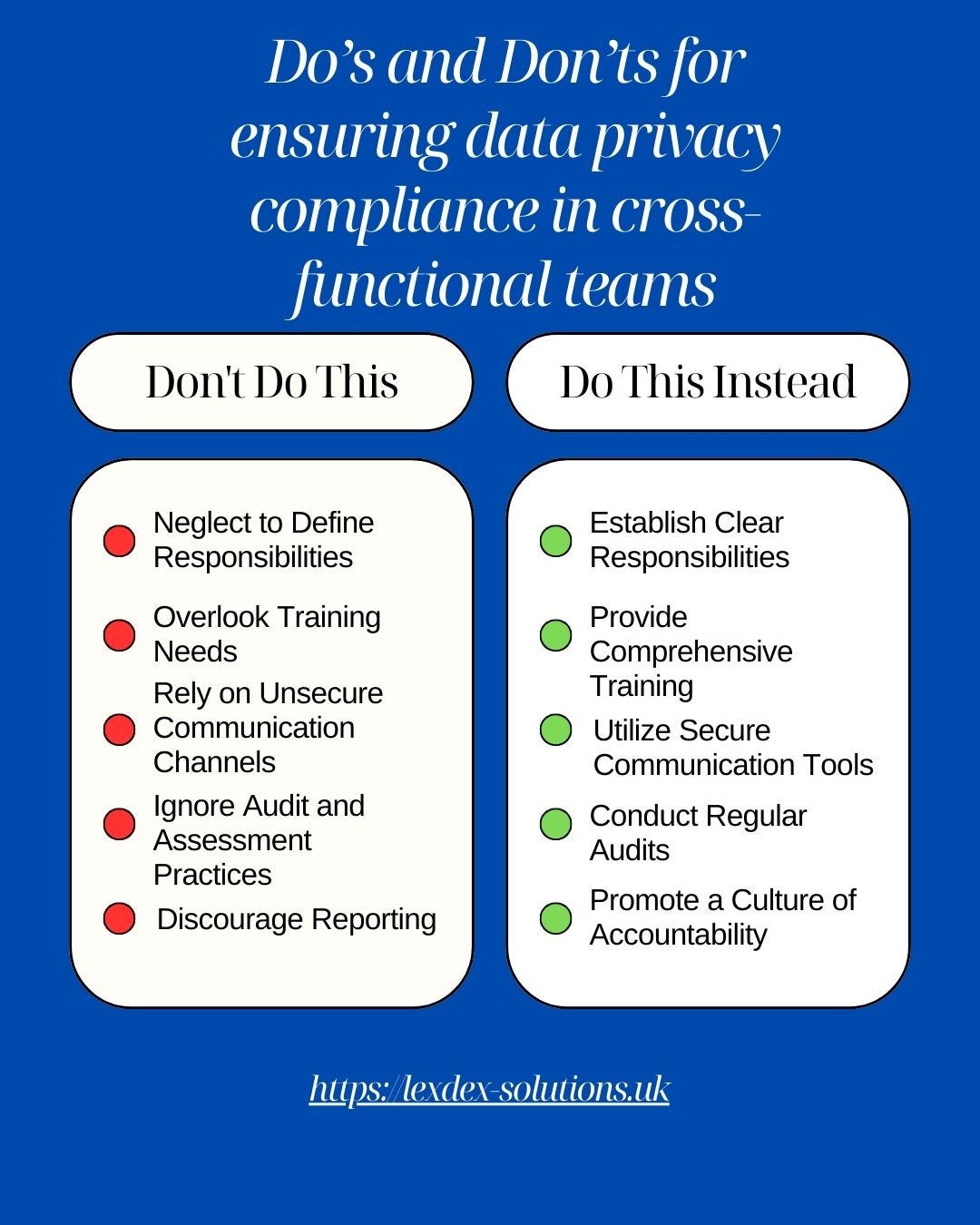 Privacy Do’s and Don’ts in Cross-Functional Teams - LexDex Solutions ...