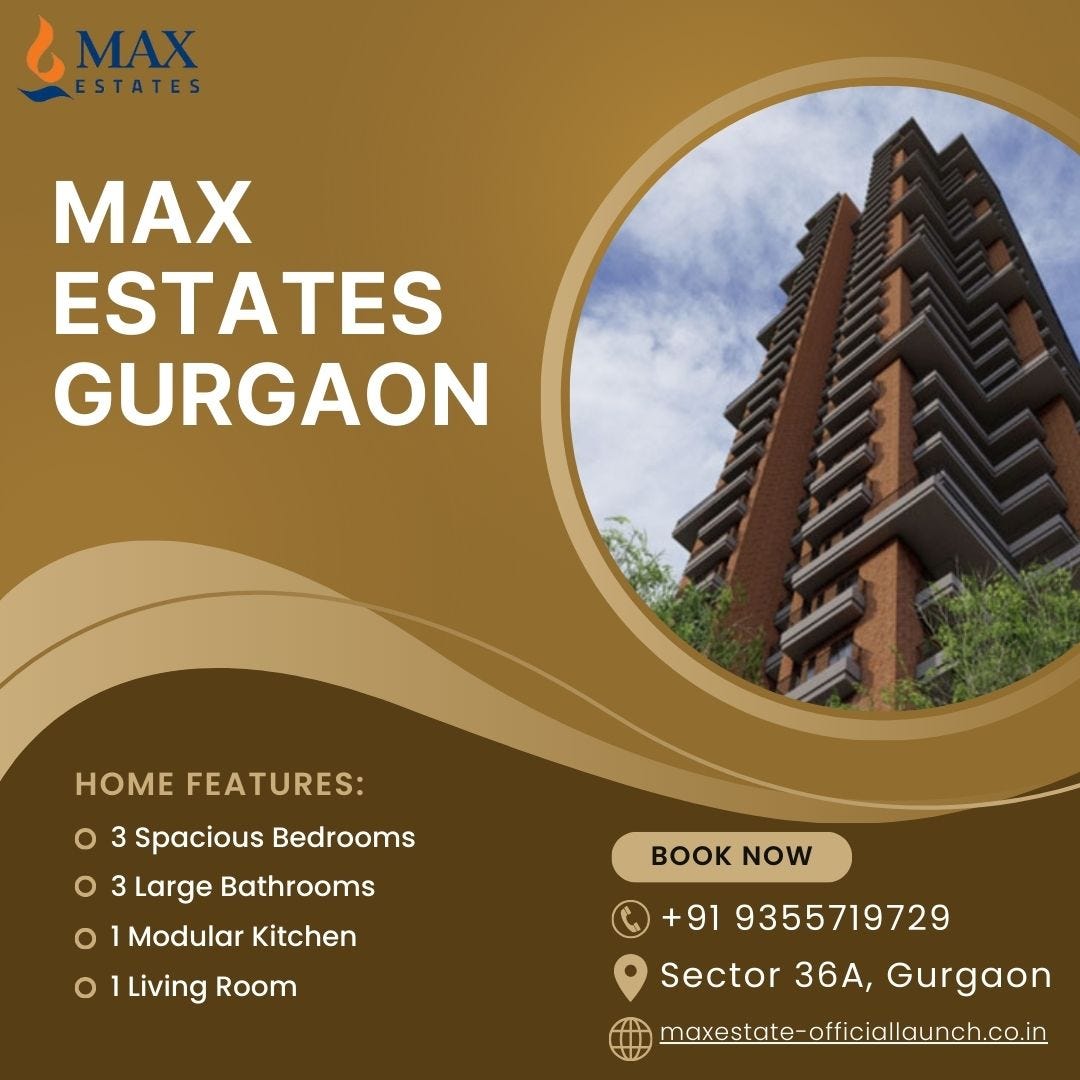 Luxury Apartments Available at Max Estates Sector 36A, Gurgaon - Godrej ...