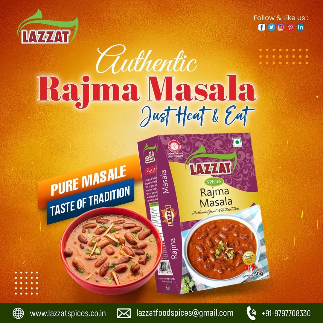 Find the best Lazzat Rajma masala Sopore - LazzatSpices - Medium