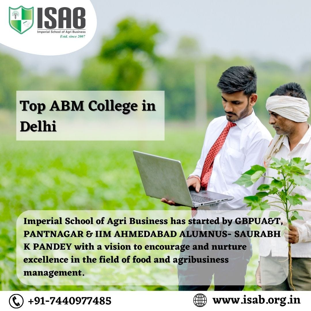 Top ABM College in Delhi - Imperial School of Agribusiness - Medium