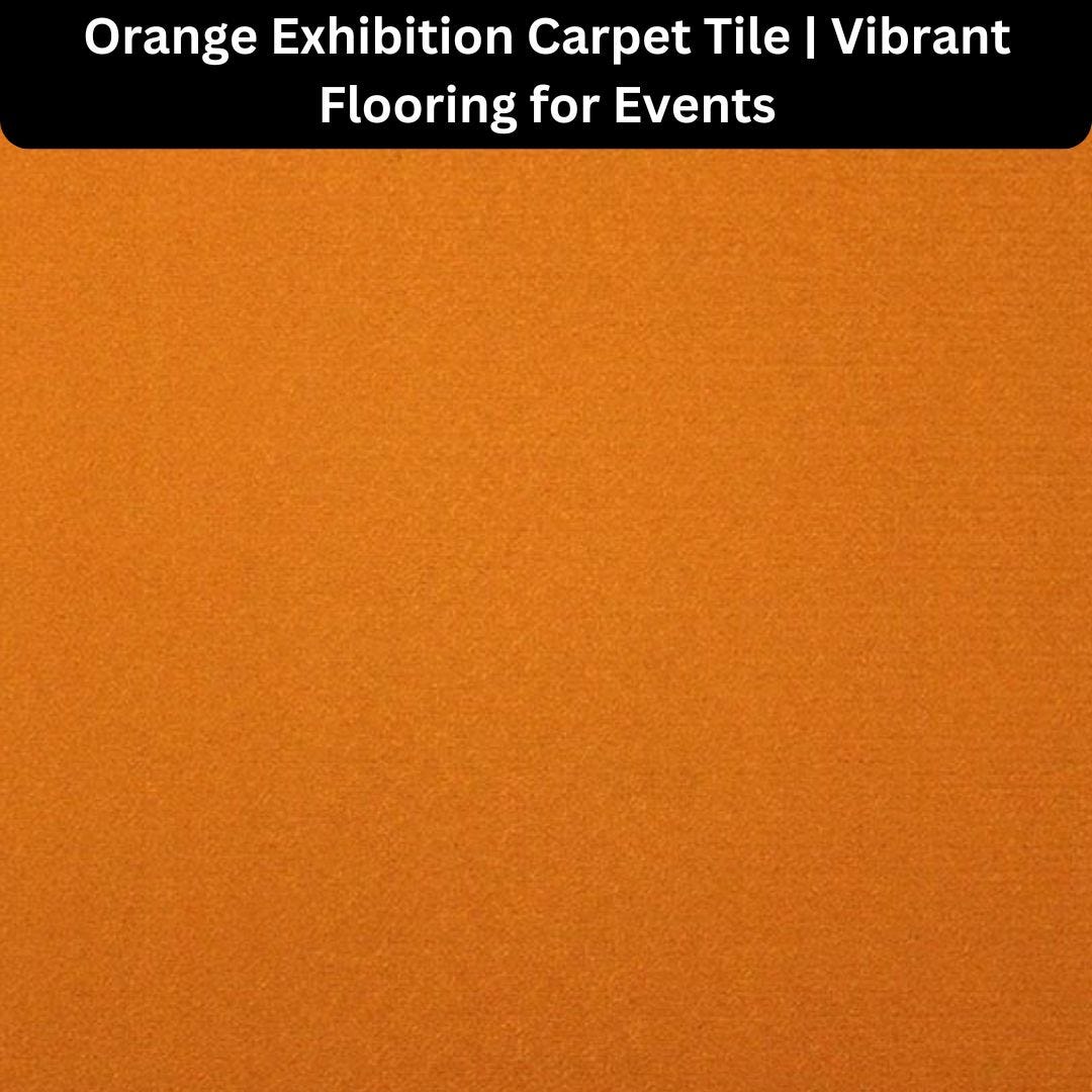 Orange Exhibition Carpet Tile — Vibrant Flooring for Events ...