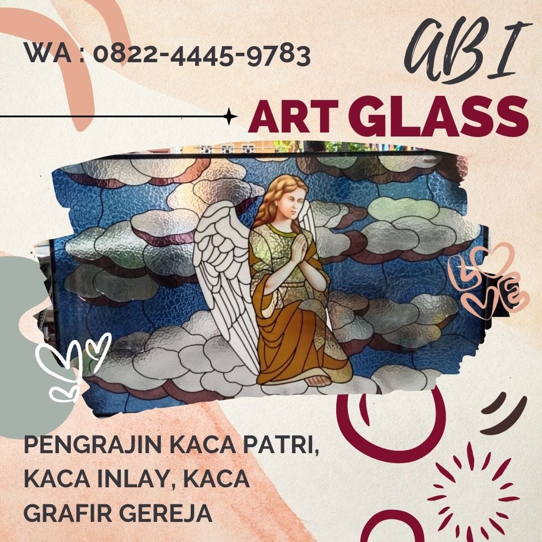 Kerajinan KACA PATRI | KACA INLAY | KACA GRAFIR GEREJA Magelang, WA ...