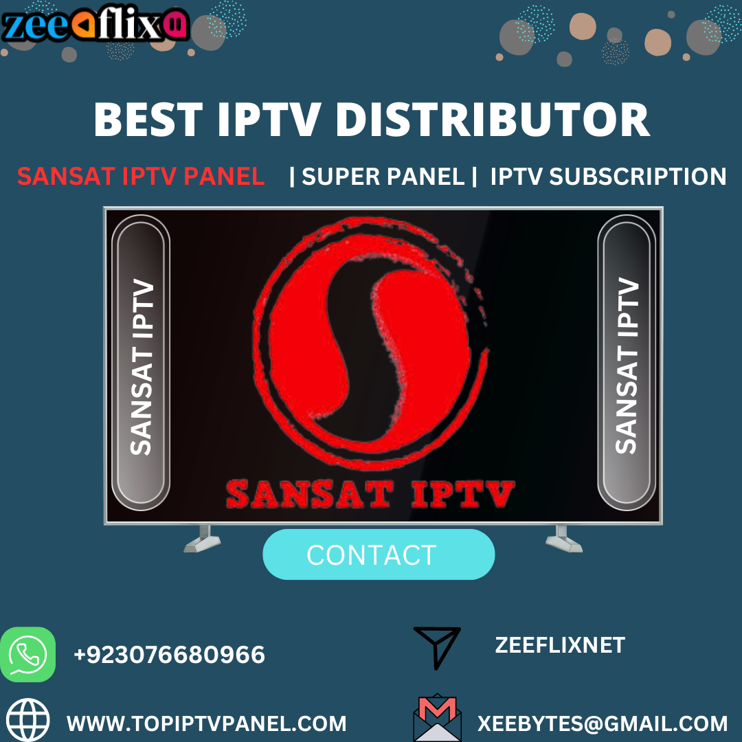 SANSAT IPTV RESELLER PANEL 👇🏻CONNECT WITH US 👇🏻 WHATSAPP: 923076680966 TELGARM: ZEEFLIXNET GMAIL ...