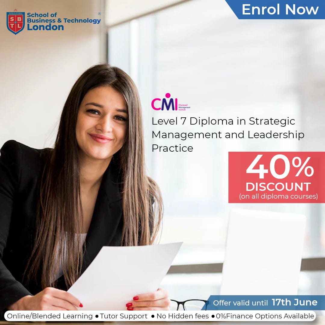 CMI Level 7 Diploma | School of Business and Technology London - School ...