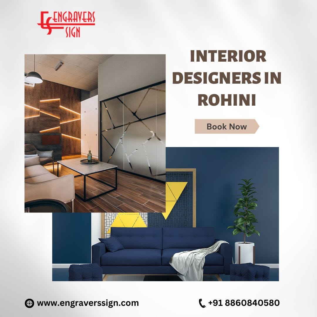 Interior designers in Rohini - Engravers Sign - Medium