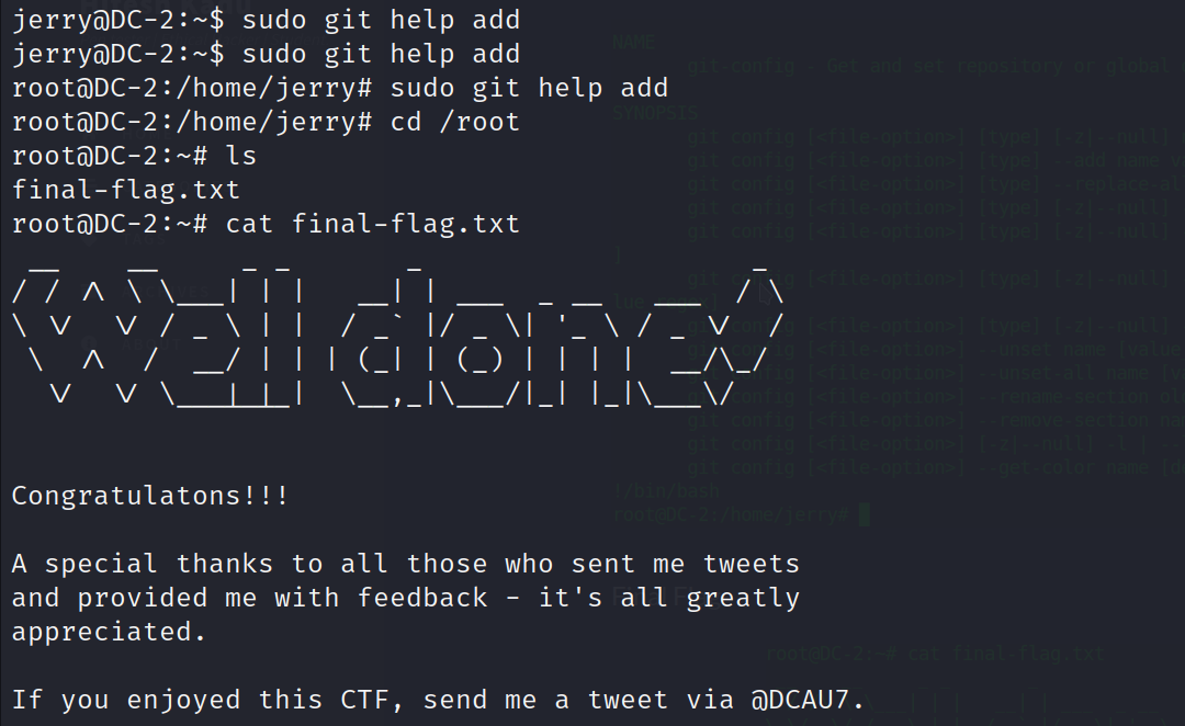 DC-2 Vuln hub Walkthrough. Much like DC-1, DC-2 is another… | by Abhishek Massey | Medium