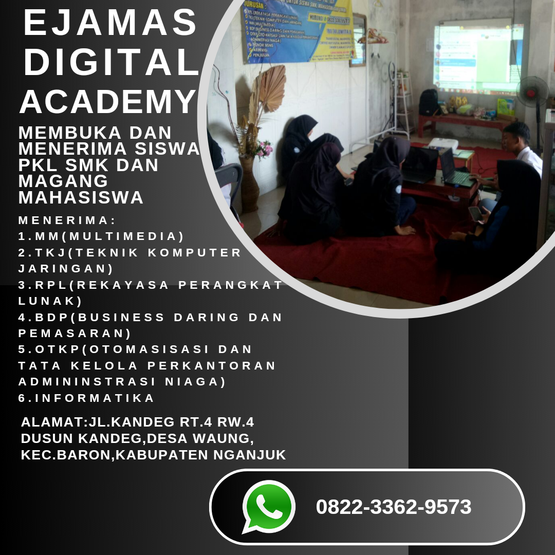 Info Tempat PKL Hub. WA : 0822–3362–9573, Tempat Pkl Magang Prakerin SMK Mojokendil Ngronggot ...