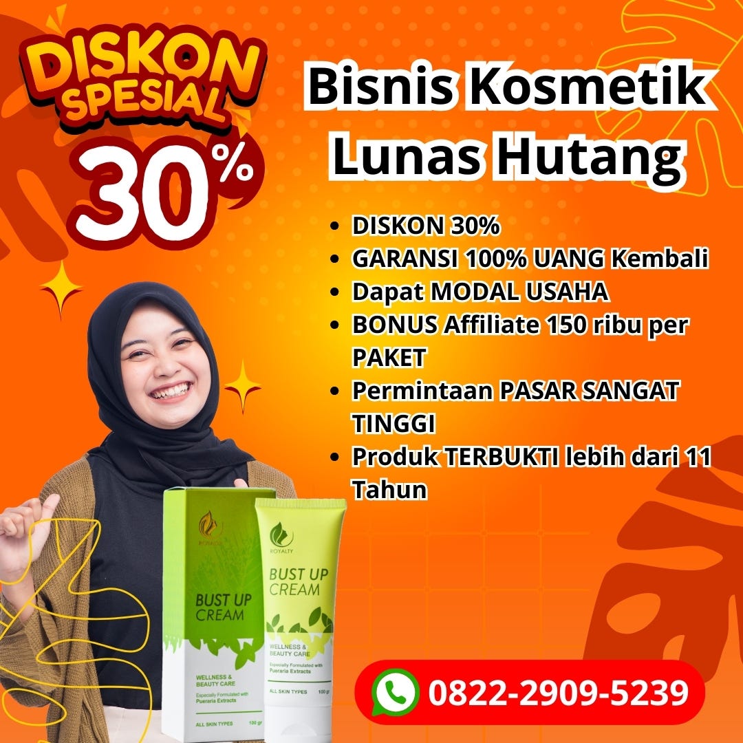PROMO, 0822-2909-5239, Kemitraan Usaha Kosmetik Lunas Hutang "PALING ...