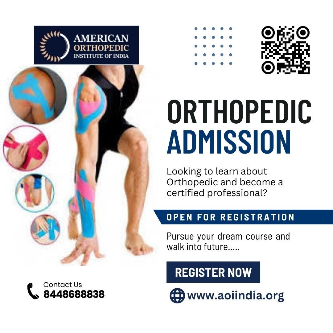 American Orthopedic Institute of India is starting Certificate programs ...