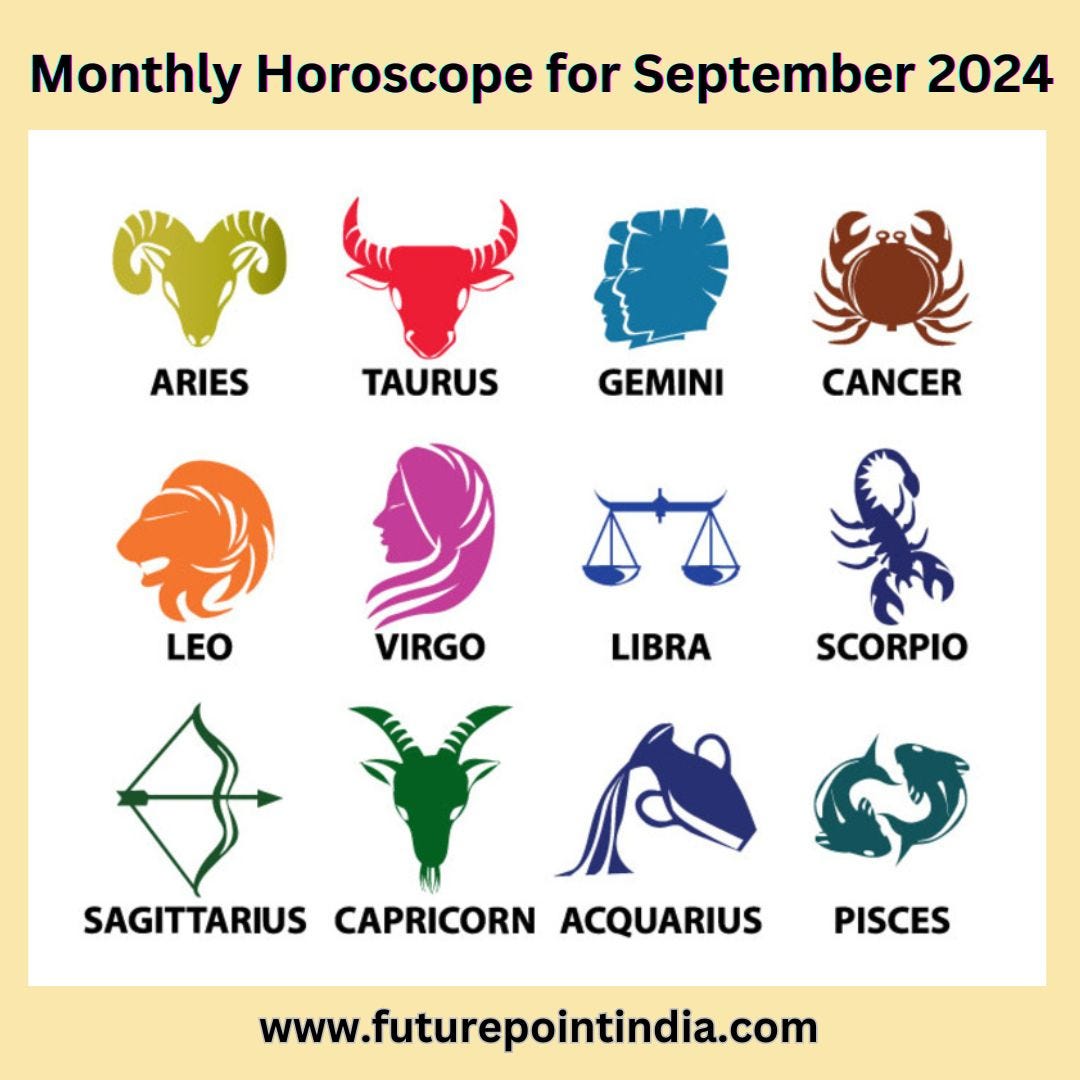 Your Monthly Horoscope for September 2024 by Zodiac Sign | by Indian ...