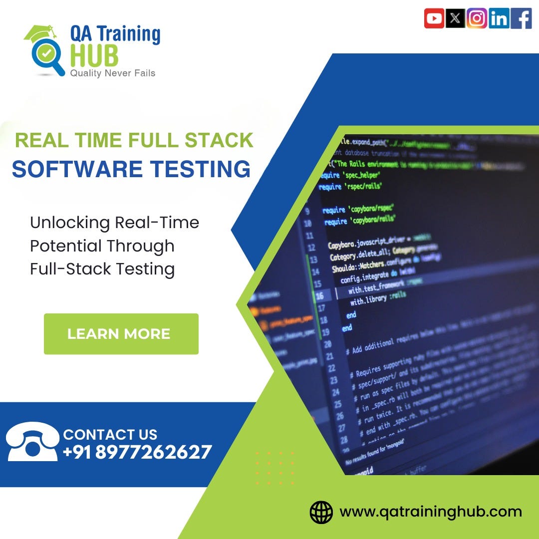 Software Qa Training Course Quality Assurance Qa Is A Critical By