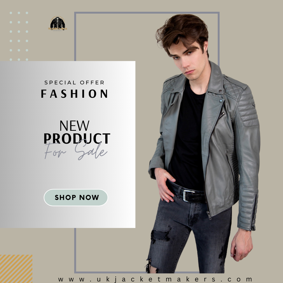 Mens Smooth Gray Motorcycle leather Jacket | by Ukjacketmakers | Oct ...