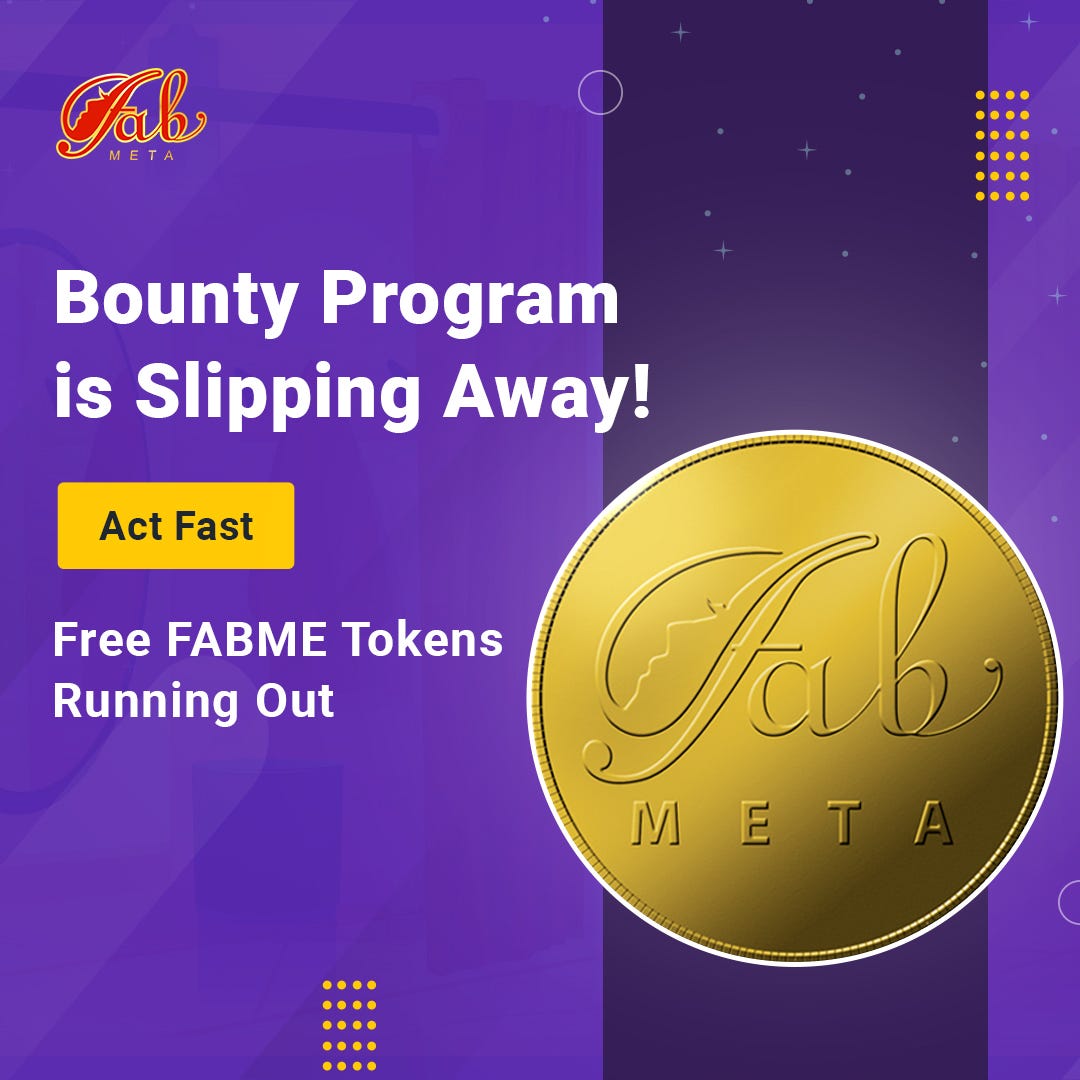 FABME Bounty Program — Claim Free Tokens — 2 Days Left - FabmeTokens ...