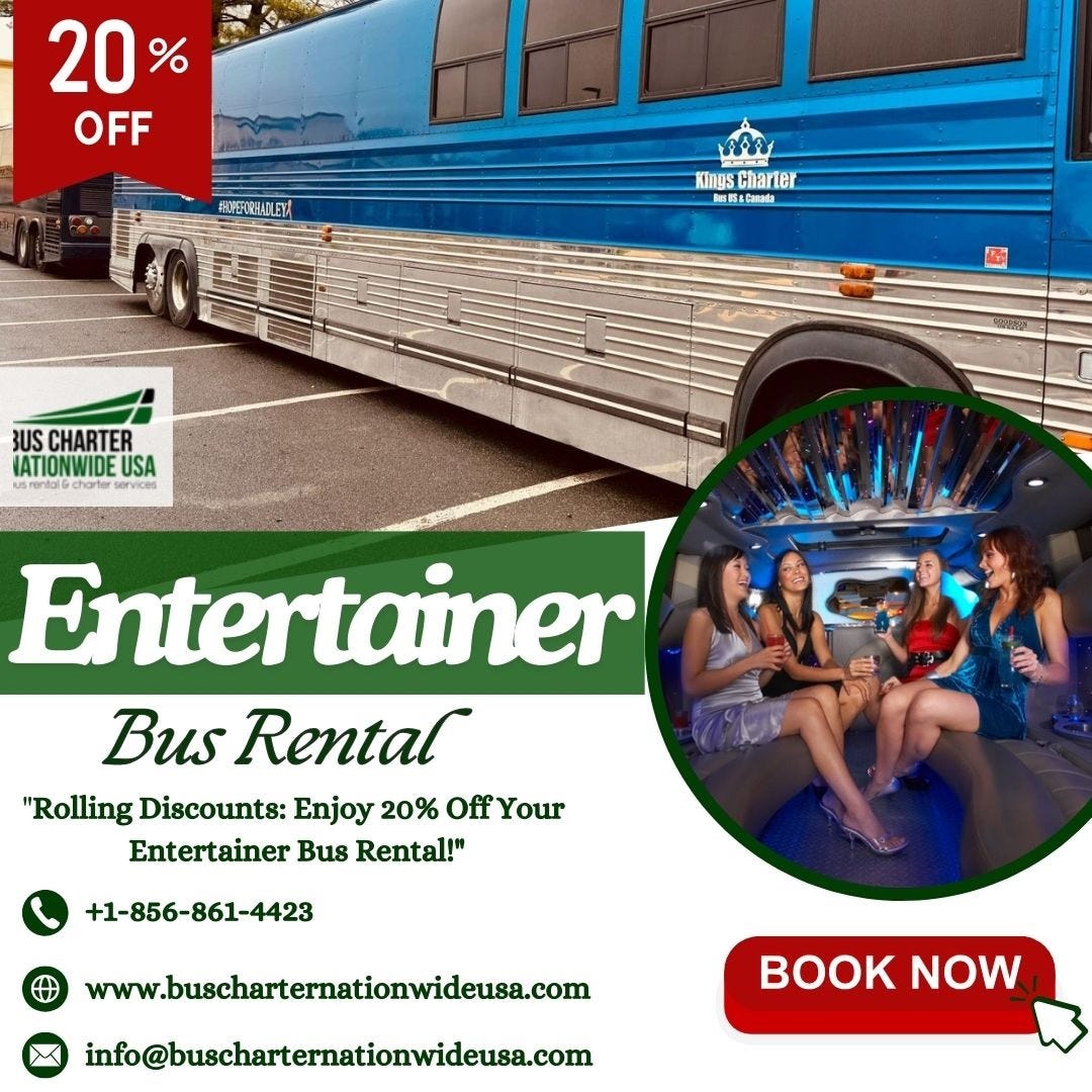 Party Like a Pro: How Entertainer Bus Rentals Elevate Every Occasion ...