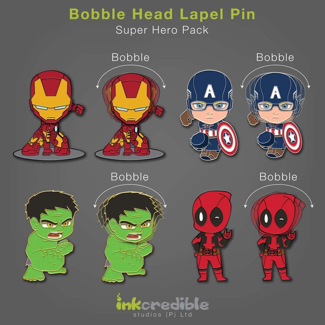 Bobblehead lapel pins: bobbleheads have a long and illustrious history ...