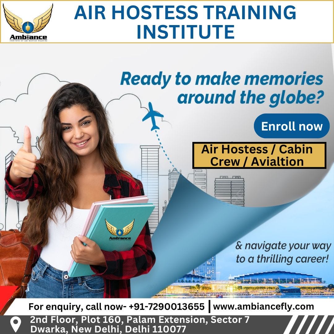 BEST AIR HOSTESS TRAINING INSTITUTE IN DWARKA - Ambiance Fly - Medium