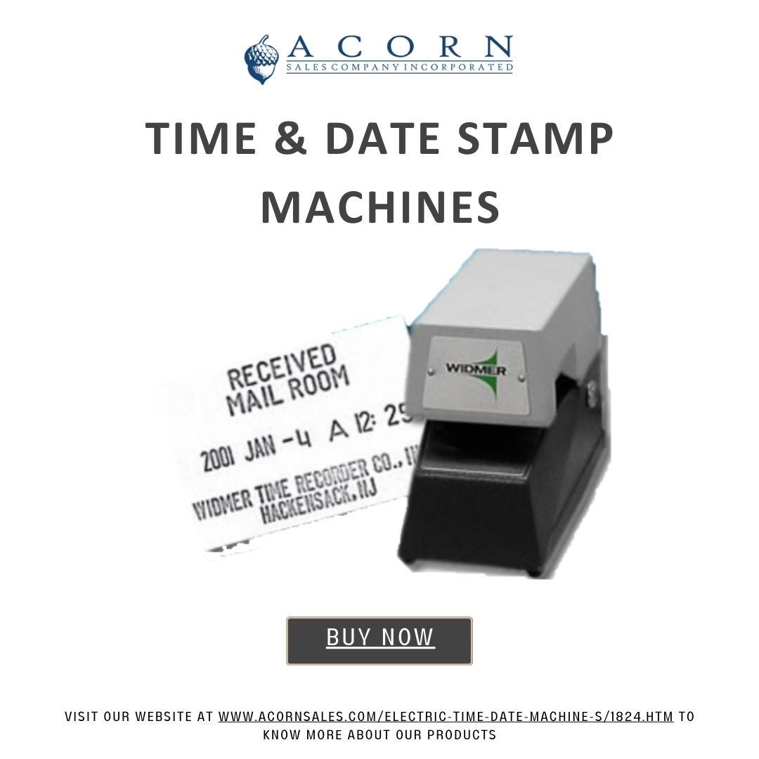 Time & Date Stamp Machines | Acorn Sales - Acorn Sales - Medium