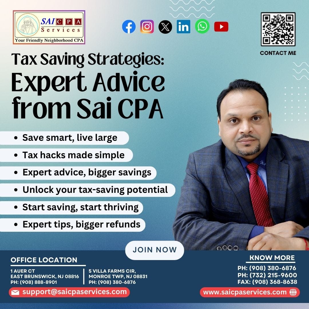 Tax Mastery Unleashed: SAI CPA’s Professional Services | by Sai Cpa ...