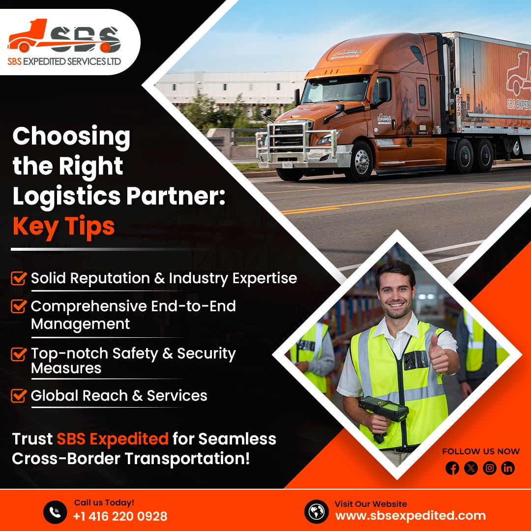Streamlining Freight Transportation: SBS Expedited, Your Trusted FTL Company in Canada | by Anuj ...