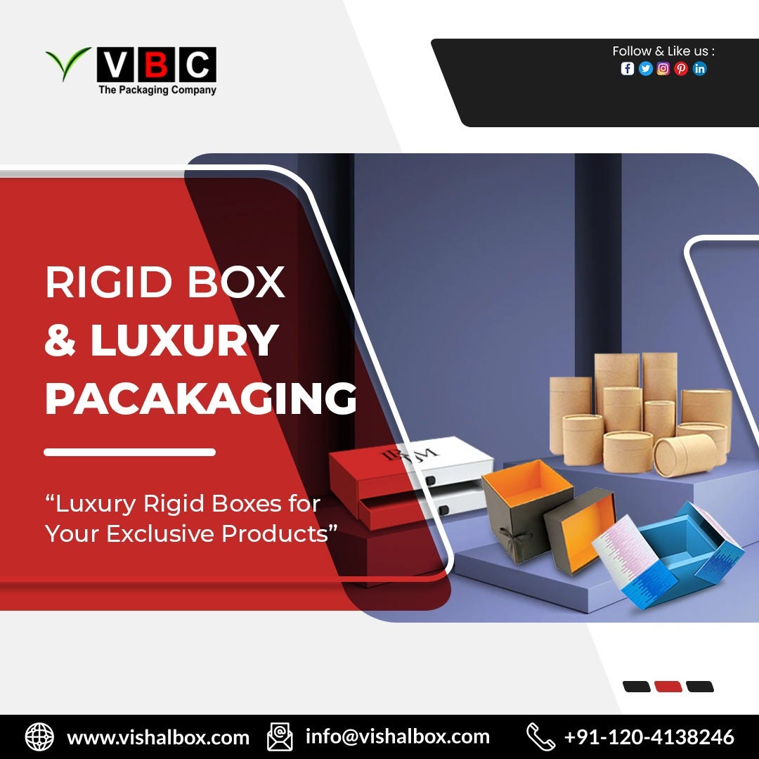 Rigid Packaging Boxes Manufacturer in Noida | by Vishal Box Co. Pvt ...