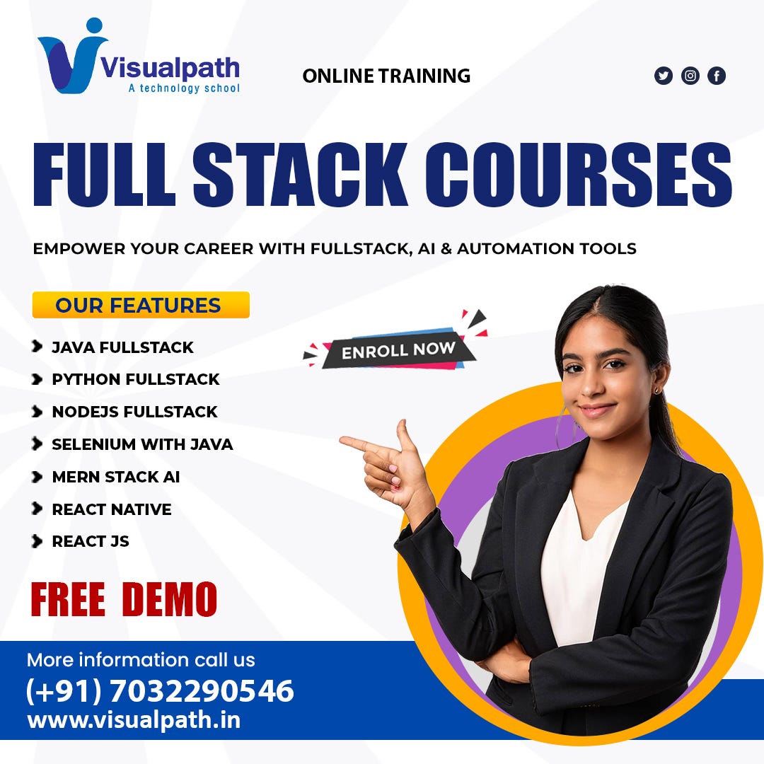 Top Full Stack Course Online Training In Hyderabad - Harik Visualpath - Medium