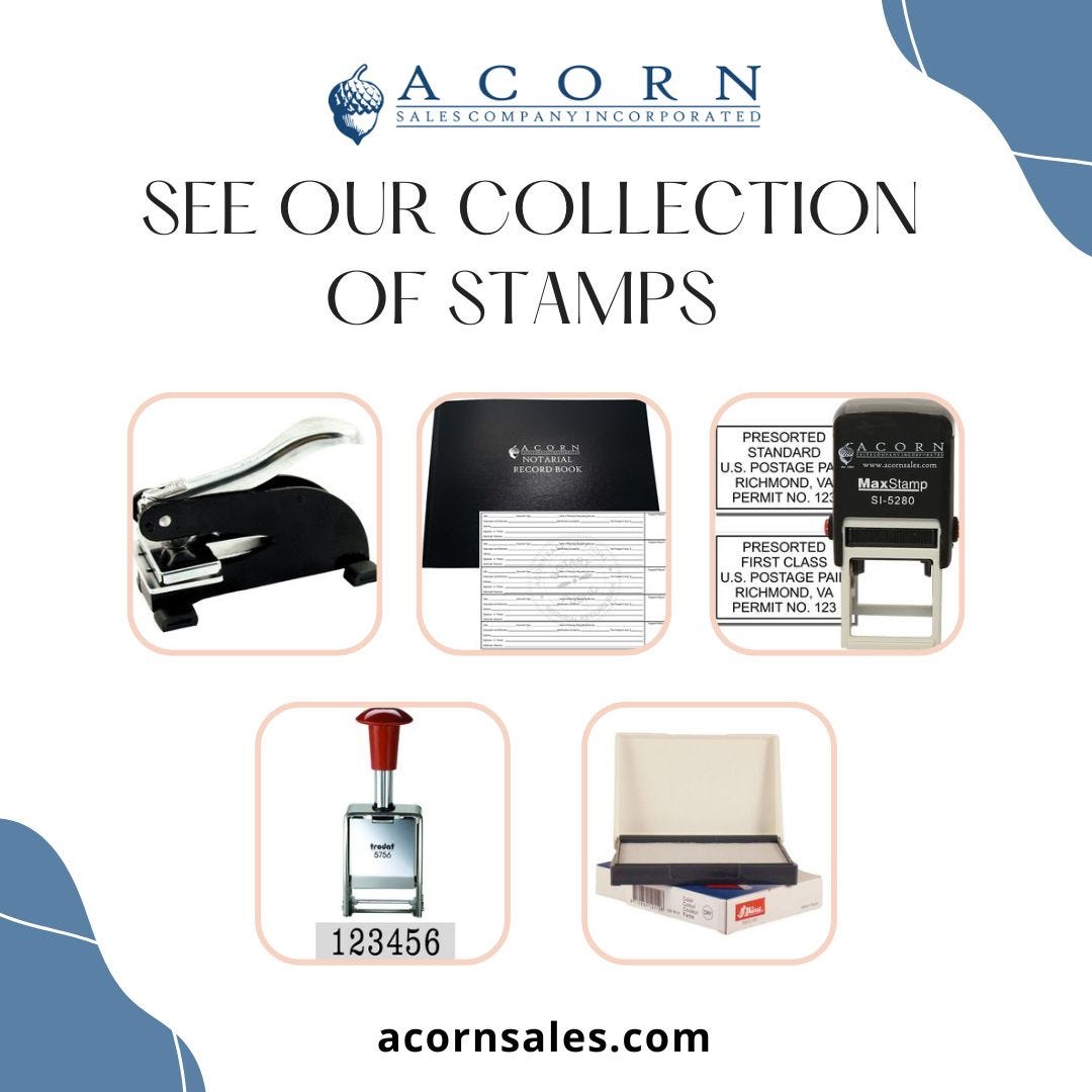 See Our Collection of Professional Seals - Acorn Sales - Medium