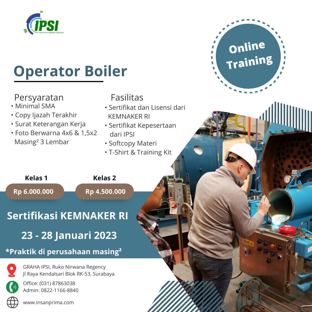 OPERATOR BOILER KLS 1 DAN 2 TERLARIS, WA +62 822-1166-8840, PUSAT ...