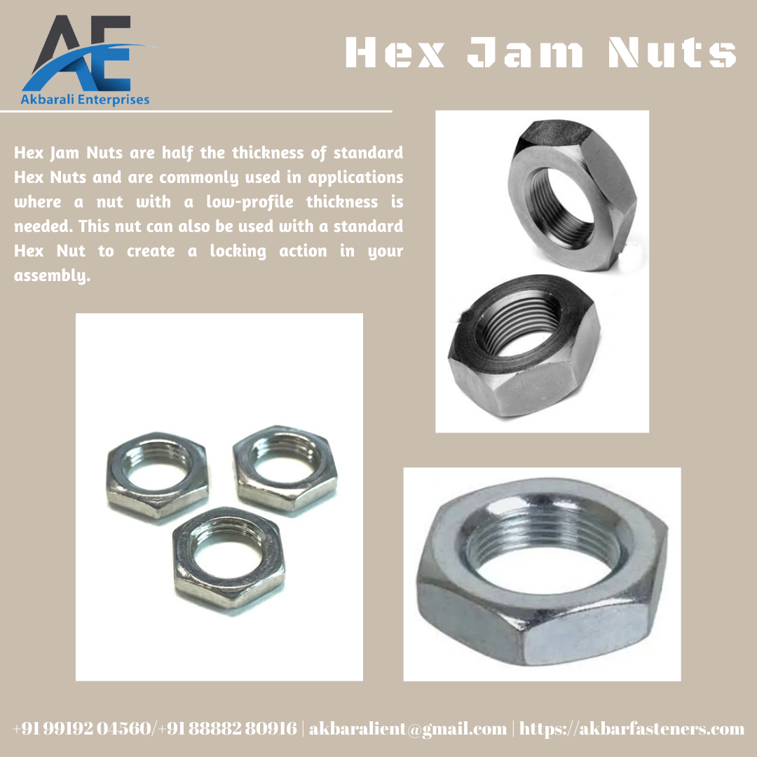 Hex Jam Nuts — All Grades Available — Akbarali Enterprises ...