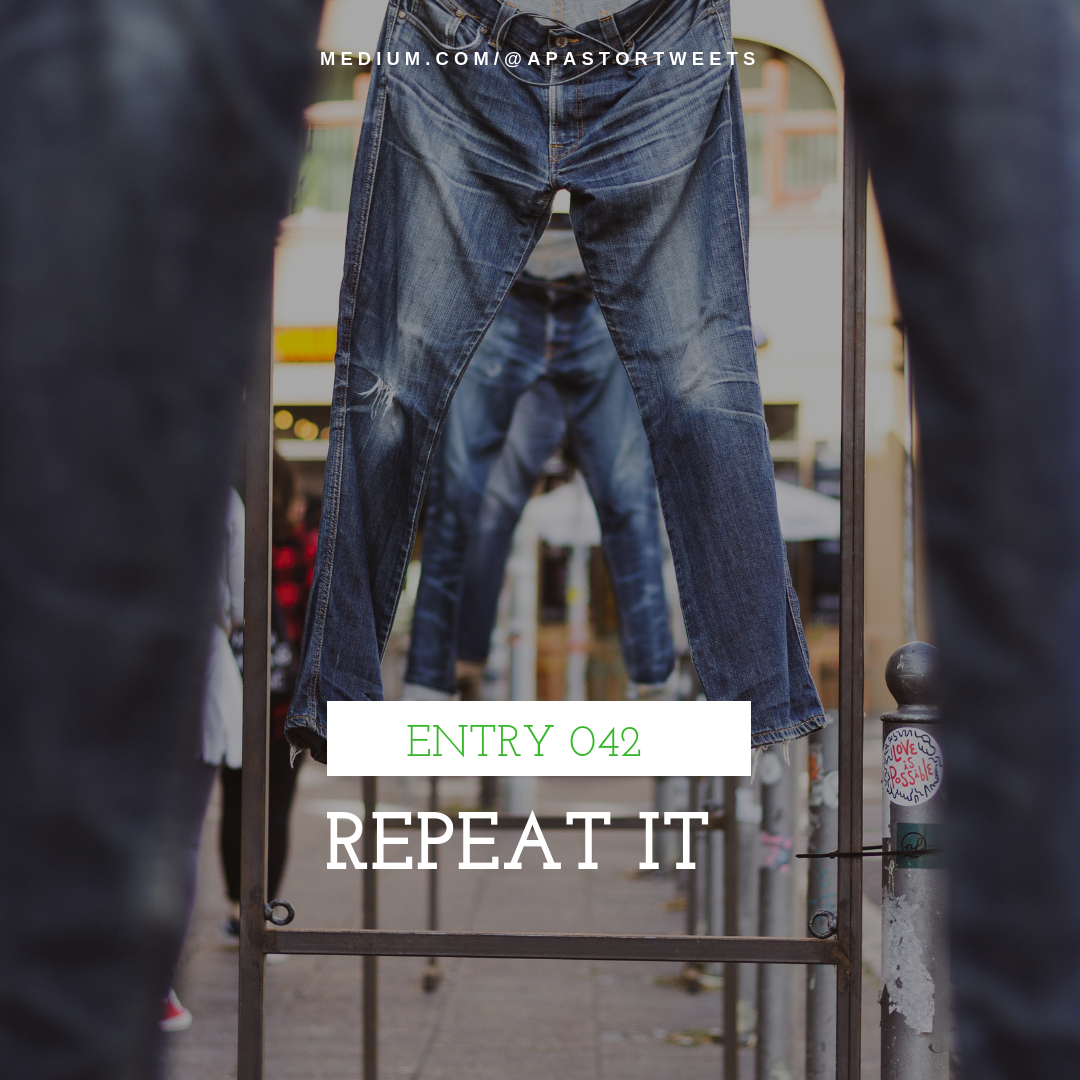 Repeat It. “For this reason I will not be… | by Lagos Pastor | Medium