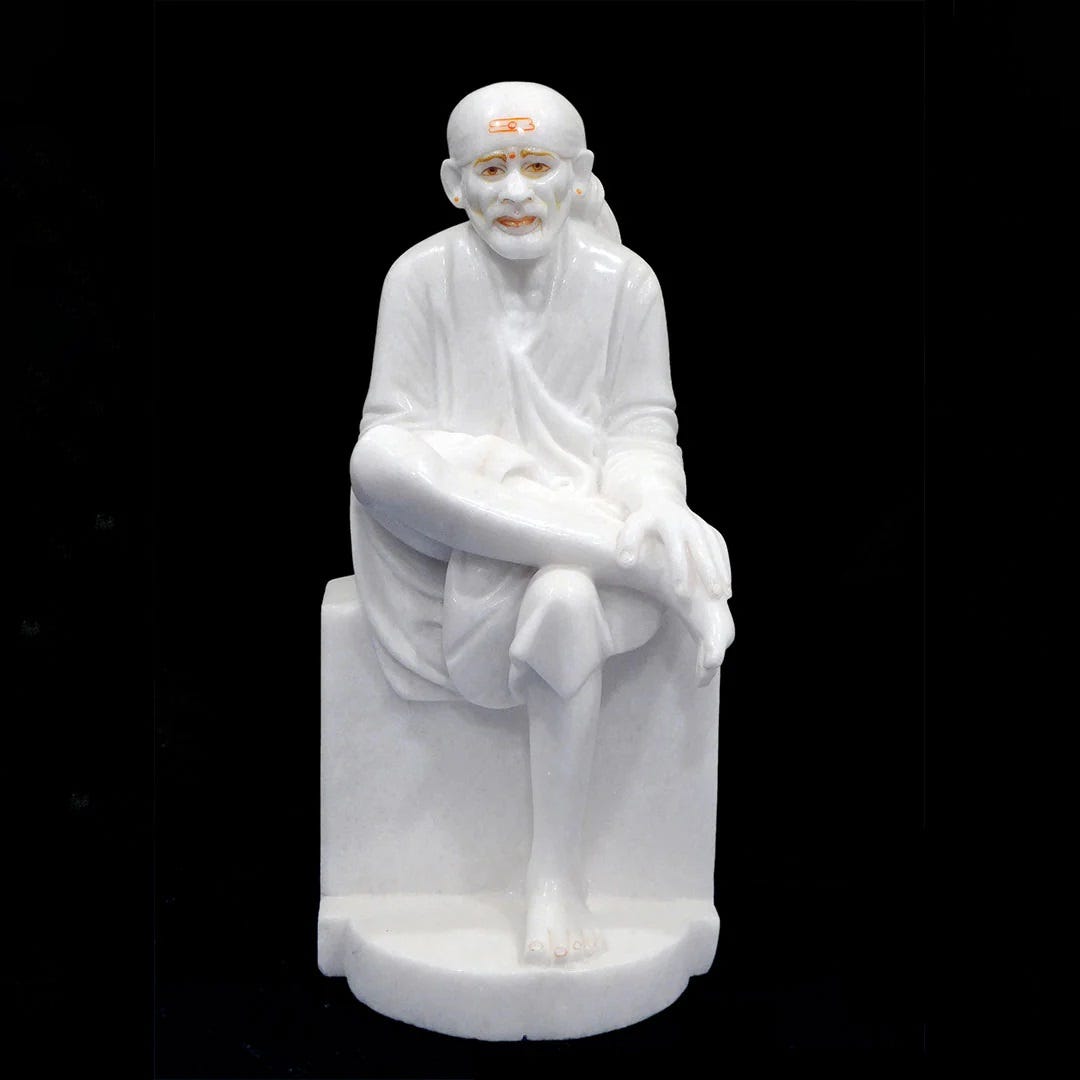 Buy Sai Baba Marble Statue Online — Best Marble Murti Shop in India ...