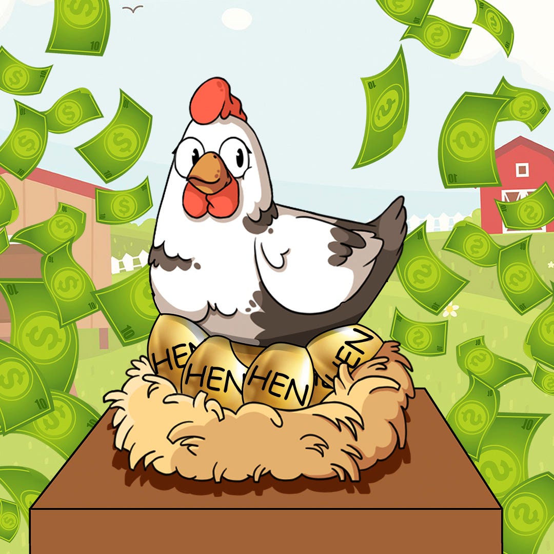 😎Not all chickens are the same! ️Each of the NFT hen has its own ...