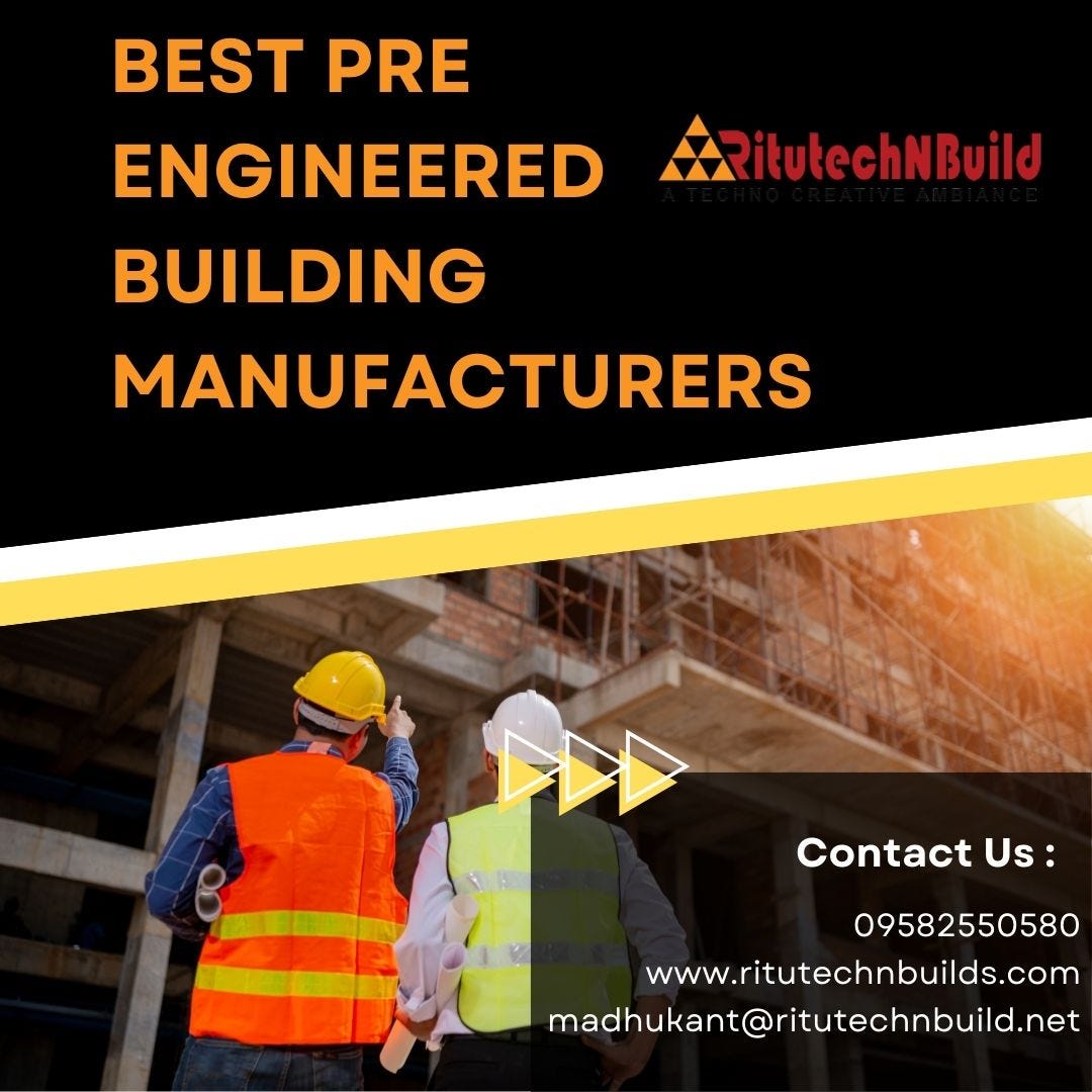 Best Pre Engineered Building Manufacturers - Ritutech N Build - Medium