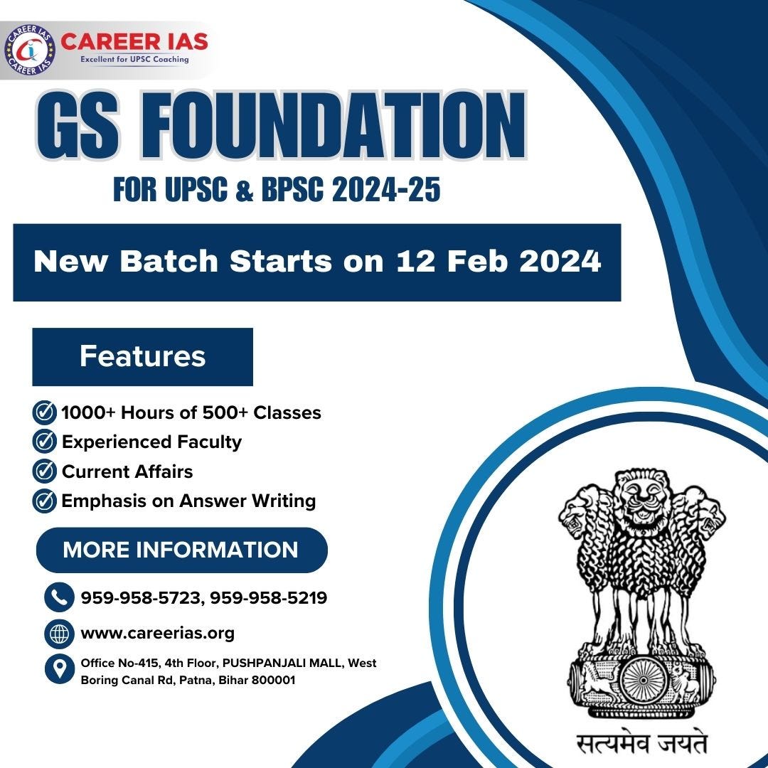 Best UPSC/BPSC Coaching in Boring Road, Patna Bihar — Career IAS | by ...