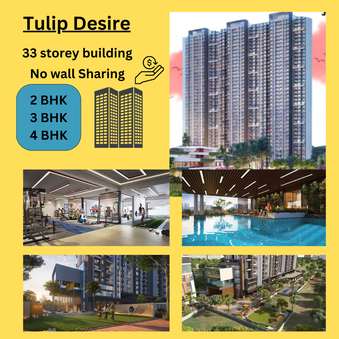Your new favorite address, tulip desire, tathawade offers Array of 2 BHK and 3 BHK and 4 BHK ...