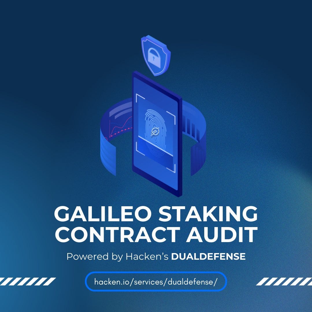 Galileo Staking Contract Audit Underway with Hacken’s Dual Defense | by Galileo Protocol | Oct ...