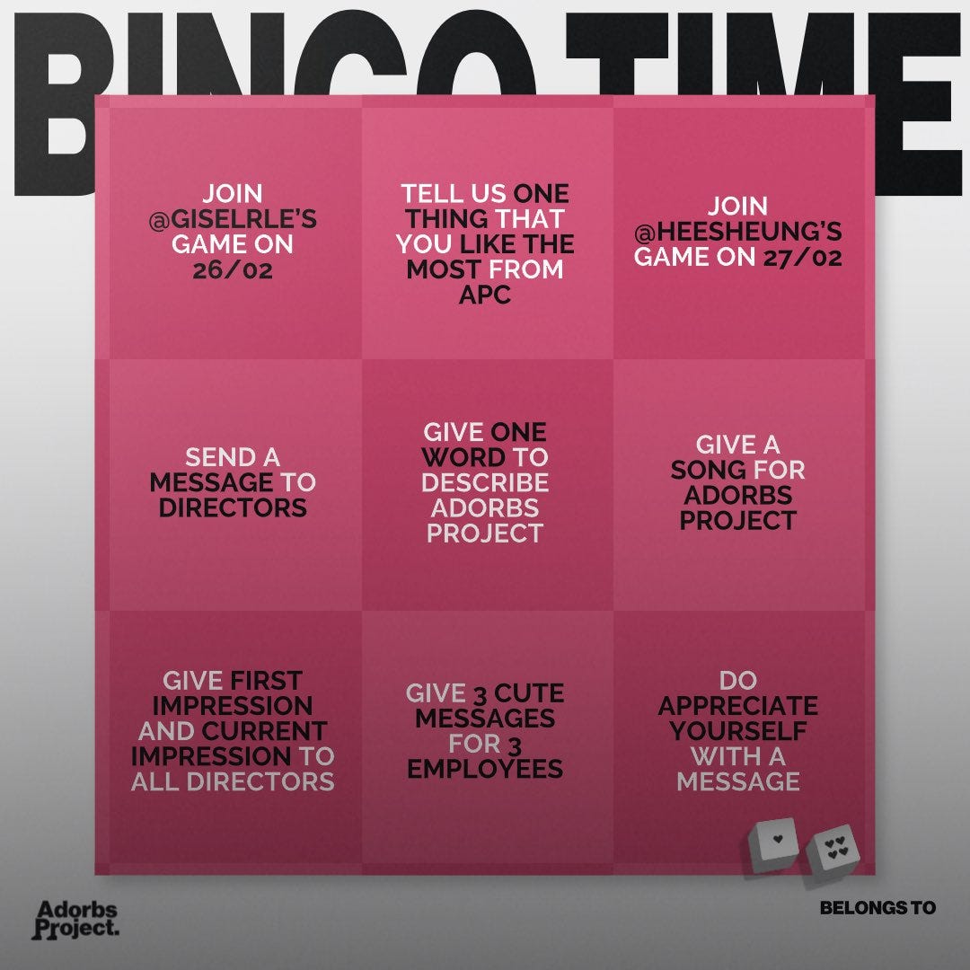 Adorable Bingo Bonanza. Join Giselrle’s game | by versatile wolf | Feb ...
