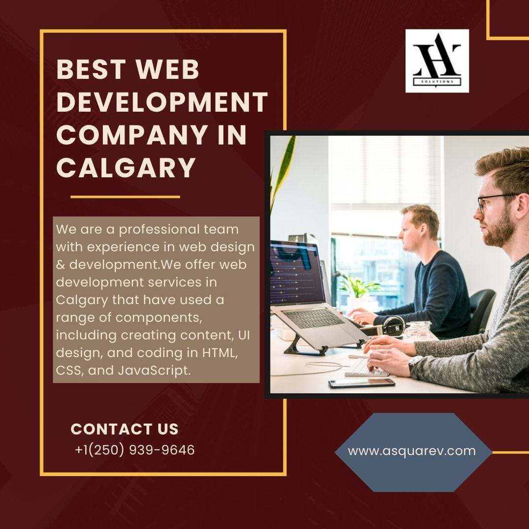Best Web Development Company in Calgary - A Square V Solutions - Medium