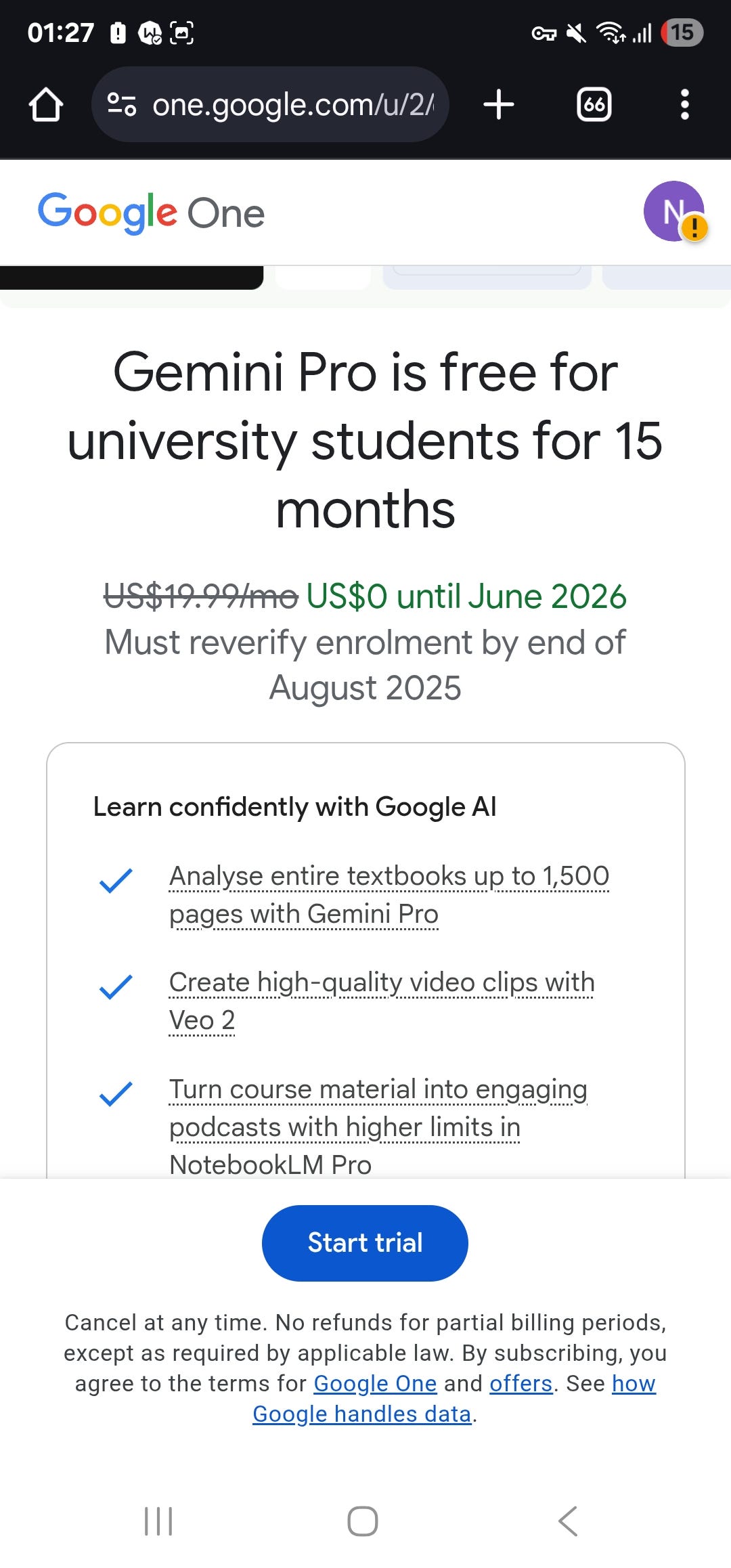 I Unlocked Gemini Advanced Till 2026 Using a Temporary .EDU Email ...